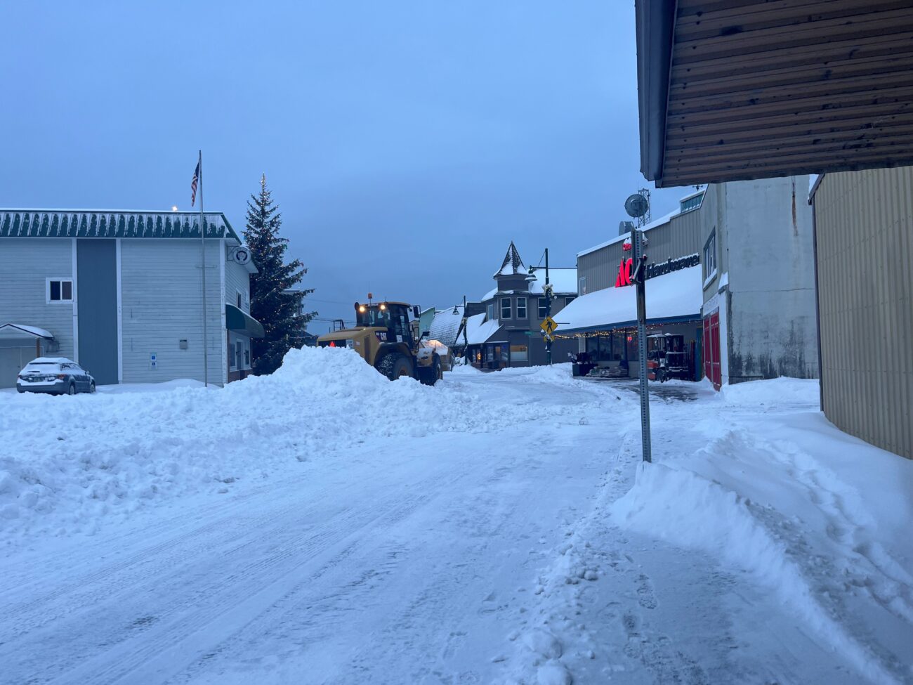 Which roads get plowed first in Wrangell - KSTK